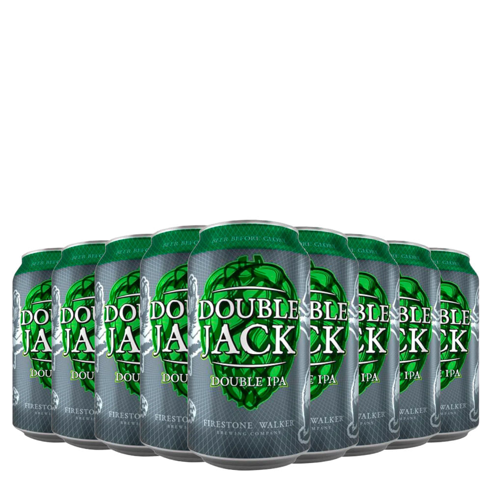 Kit Cerveja Firestone Walker Double Jack IPA Lt 355 ml 09 Unidades ...