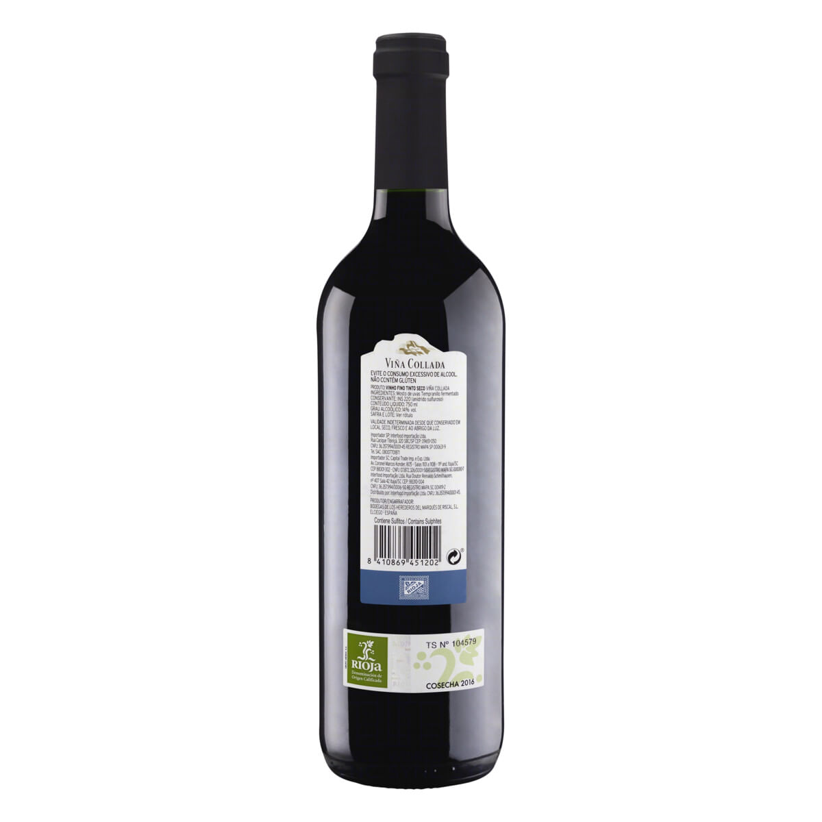 Vinho Espanhol Tinto Marqués de Riscal Viña Collada 750ml - TodoVino