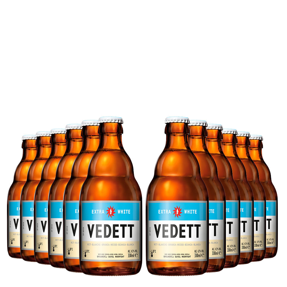 Kit Cerveja Belga Vedett Extra White Gf 330ml 12 Unidades - TodoVino