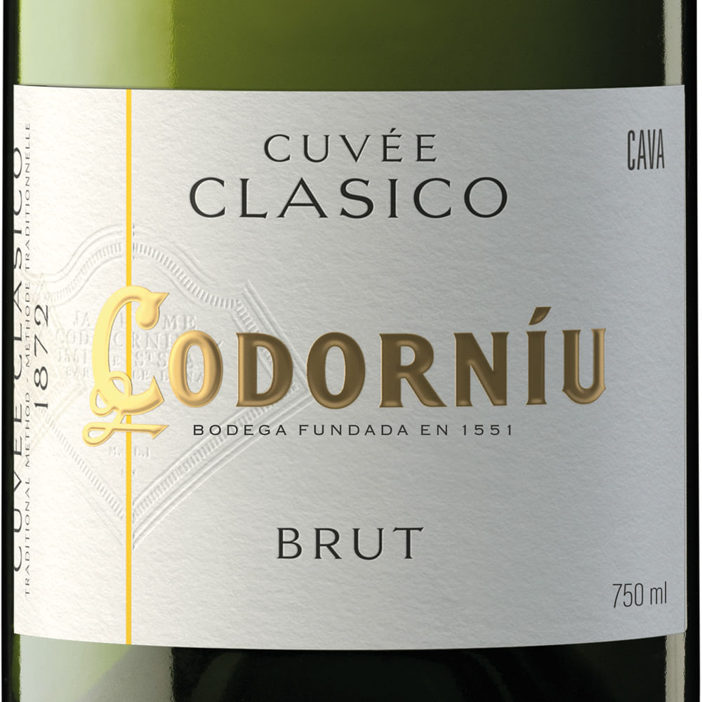 Espumante Cava Codorniu Clasico Brut 750ml - TodoVino